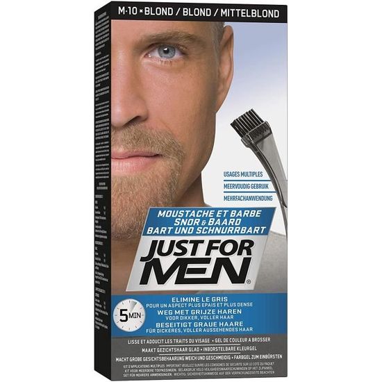 Colorations Just For Men Moustache & Barbe Teinture Barbe, Blond Clair ...