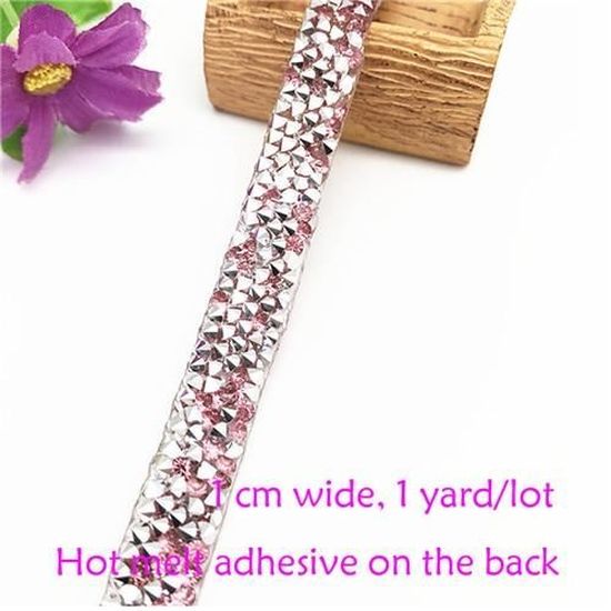 Ecusson,Ruban de Strass et Strass, 1 mètre, garniture de couture ...