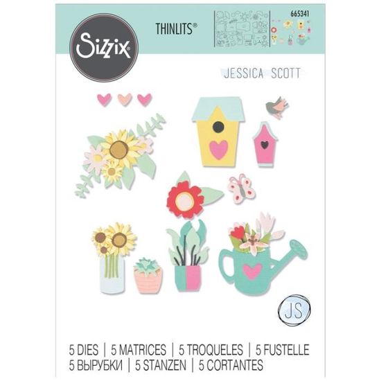 Matrice Sizzix Thinlits - Jardin fleuri - 5 pcs - Cdiscount Beaux-Arts et Loisirs créatifs