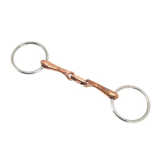 VGEBY mors à filet 135mm Cheval Bouche Mors En Acier Inoxydable Anneau ...