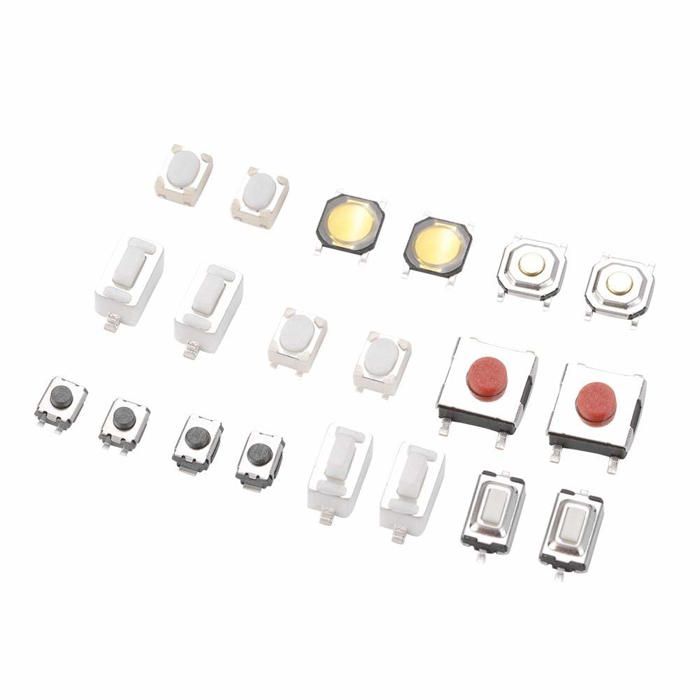 Tactile Bouton-poussoir Micro, 250Pcs Micro Interrupteur Tactile ...