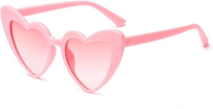 Lunettes de Soleil Coeur Femme - Polarisées Lunettes Festival Fête en ...