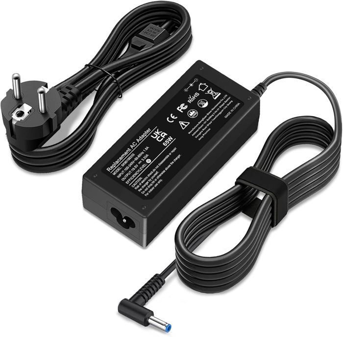 Chargeur pour Ordinateur Portable HP 65 W 19,5 V 3,33 A pour HP ...