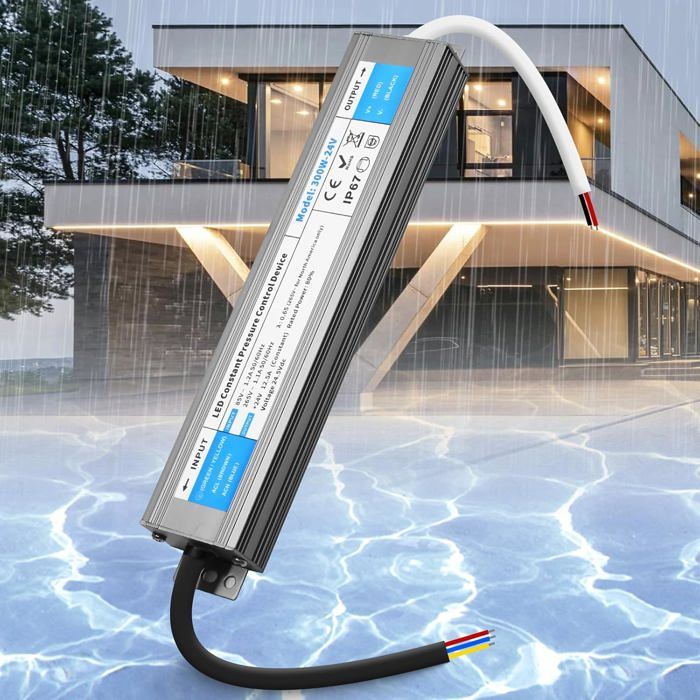 LED Transformateur 220V 24V 300W 12,5A Extérieur Etanche IP67 ...