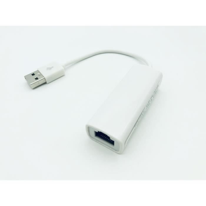 Adaptateur Réseau USB portable, puce RTL8152B, USB 2.0 Vers RJ45, Carte Réseau LAN, 10 - 100Mbps ...