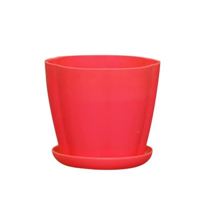 Pot de fleur - Rouge - Bonsaï - Plastique - XS-XL - Design lumineux ...