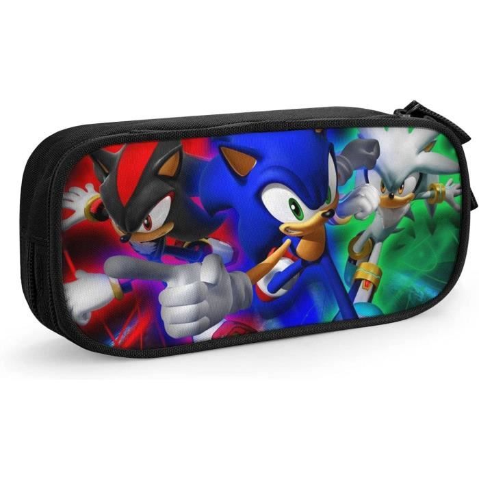 Étui à stylo Sonic Vs Shadow - Noir - Cuir - 5x10.5x21cm - Enfant ...