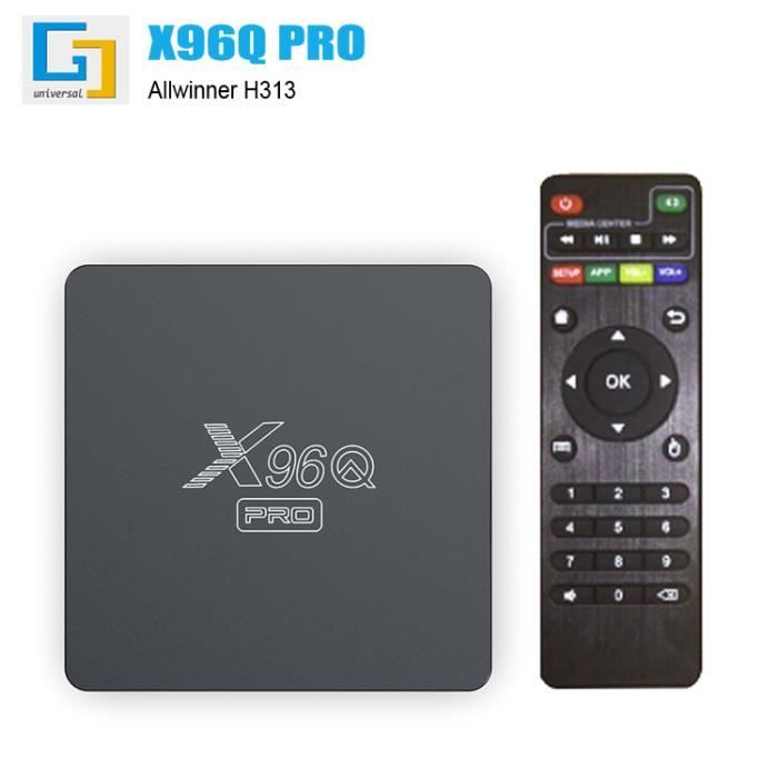 X96Q Pro Décodeur Smart Télévision sans fil Android 10 Télévision La ...