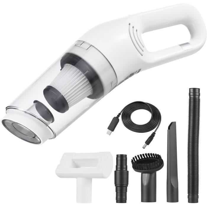 Aspirateur De Voiture Sans Fil Portable Mini Vac Avec Charge Usb À ...