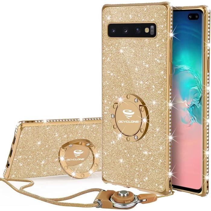 Coque Samsung S10 Plus, Glitter Paillette Brillant Strass Coques ...