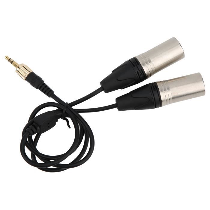 EJ.life Câble stéréo 3 Câble de Sortie Audio Double XLR Mâle d ...