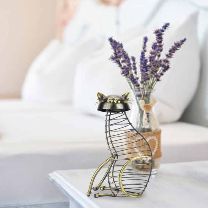 ☪À la mode en forme de chat rouge vin liège récipient bouteille bouchon ...