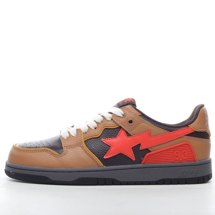 A BATHING APE-BAPE SK8 STA 8 M2 To Nigo Low Sneakers Homme Femme brun ...