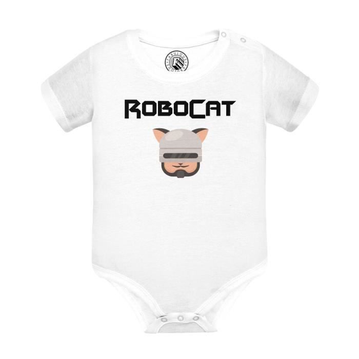 Body Bébé Manche Courte Blanc Robocat Anime Parodie Film Series Blanc ...