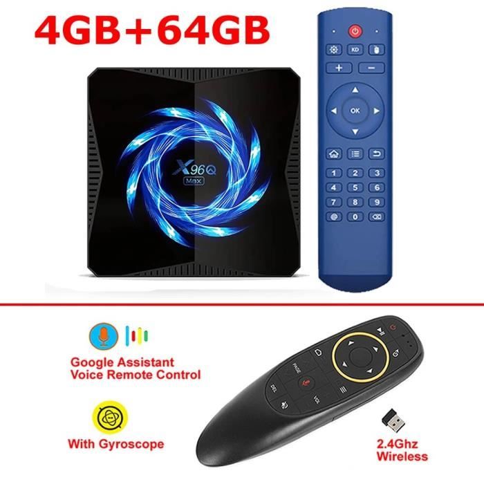 Boîtier Smart TV X96Q Max,Android 10,Allwinner H616,4 Go-64 Go,2.4 Go ...