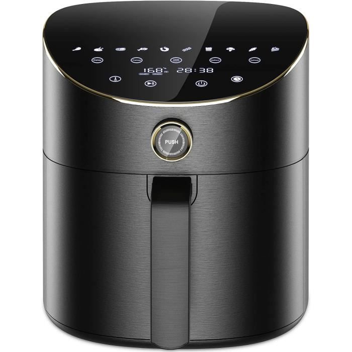 Friteuse Sans Huile 5.5L, Friteuse Air Chaud, Airfryer, 15 Programmes, Avec Écran Tactile ...