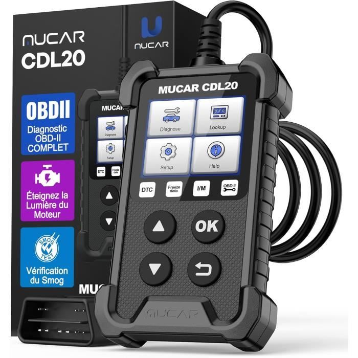Mucar CDL20 Scanner Lecteur Code Voiture EOBD avec Fonctions OBD2 ...
