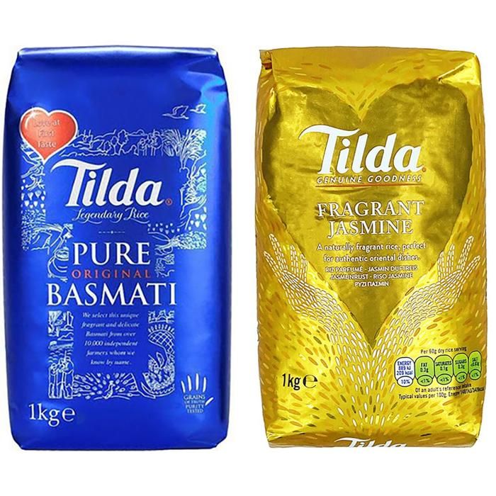 Duo de riz TILDA : Riz Basmati Long Pure Original 1kg + Riz Parfumé au ...