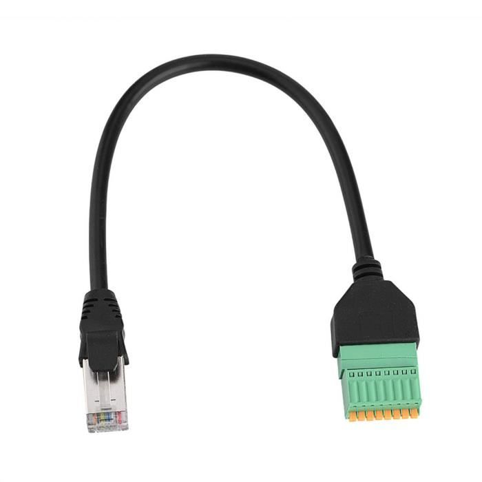 Câble adaptateur RJ45, prise mâle RJ45 non soudée vers connecteur à ...