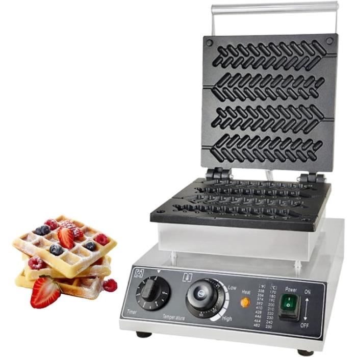 Gaufrier Électrique Commercial 4 Pièces Machine À Gaufres De Type Blé ...