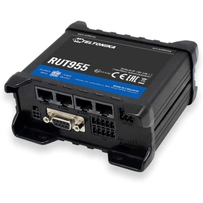 Teltonika Rut955 (Global) Routeur 4G Lte Avec Routeur Standard Din ...