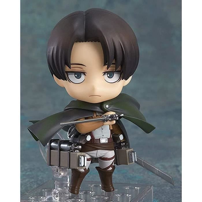 Anime Attack On Titan Levi Ackerman Action Figure Mini Version Face ...