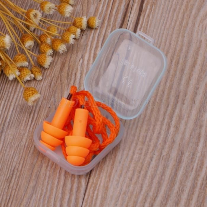 BOULES QUIES,--Bouchons'oreilles filaires en Silicone souple, bonnets ...