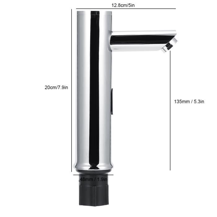 Robinet infrarouge Robinet à capteur automatique G1/2 pouces, Induction ...