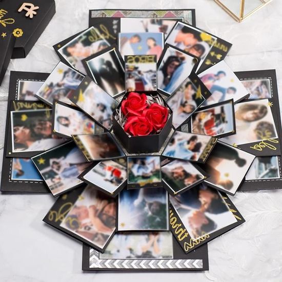 Boite Surprise,Explosion Box Avec 6 Faces Boite Cadeau Surprise Diy ...