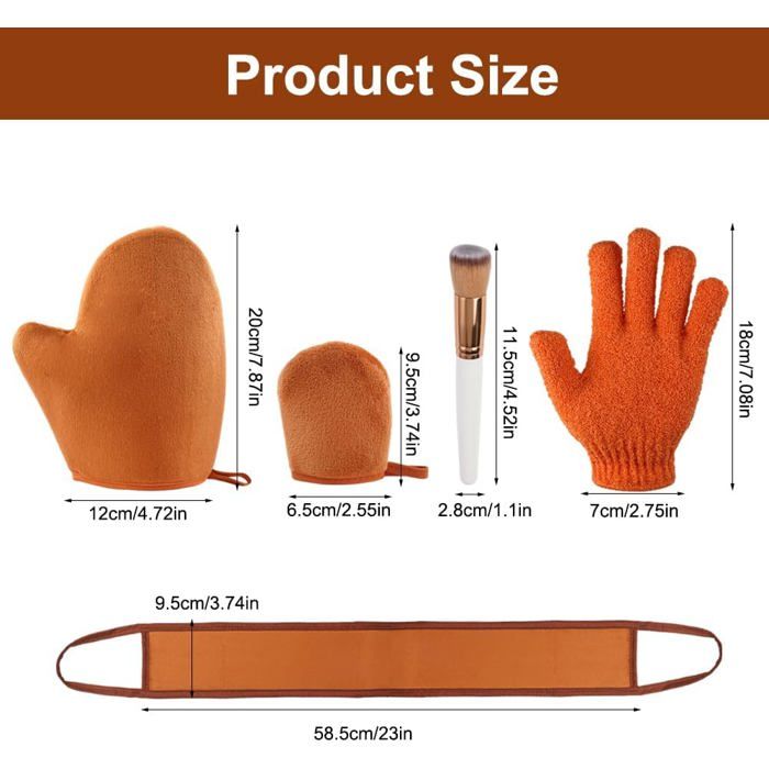 Gants Applicateur Autobronzant, 5 pack Réutilisables, Pour Corps et ...