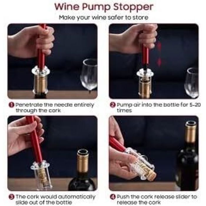 MHY® - Tire Bouchon Air, Tire-bouchon à Pression d’air Pompe à ...