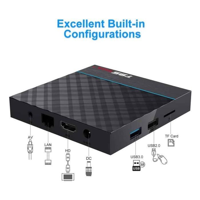 Android Box - FOLAYA - T95 MAX+ - 4GB RAM - 32Go ROM - 8K Ultra HD ...