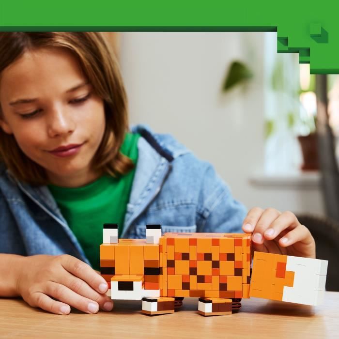 LEGO Minecraft 21588 Le Renard - Jeu 3D Garçon ou Fille dès 10 ans ...