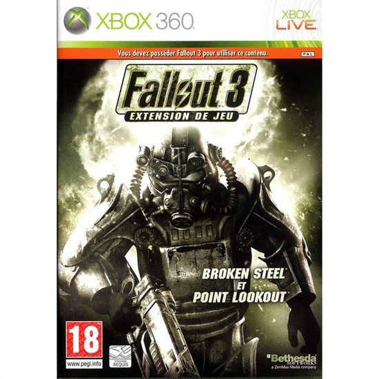 FALLOUT 3 XBOX 360 - Broken steel & Point Lokout - Cdiscount Jeux vidéo