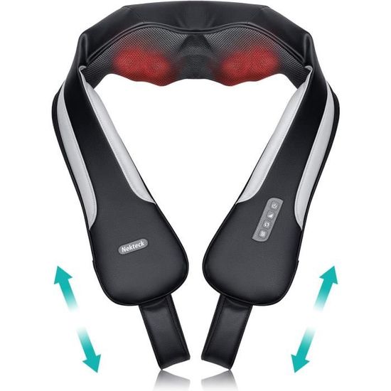 Masseur Cervical, Appareil De Massage Shiatsu Électrique Avec Chaleur Pour Cou Épaules Et Dos ...