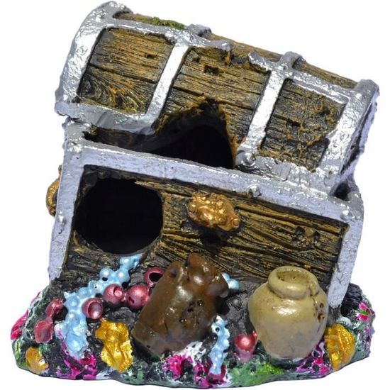 Supa Coffre au trésor pour Aquarium-Aquarium - Détails réalistes ...