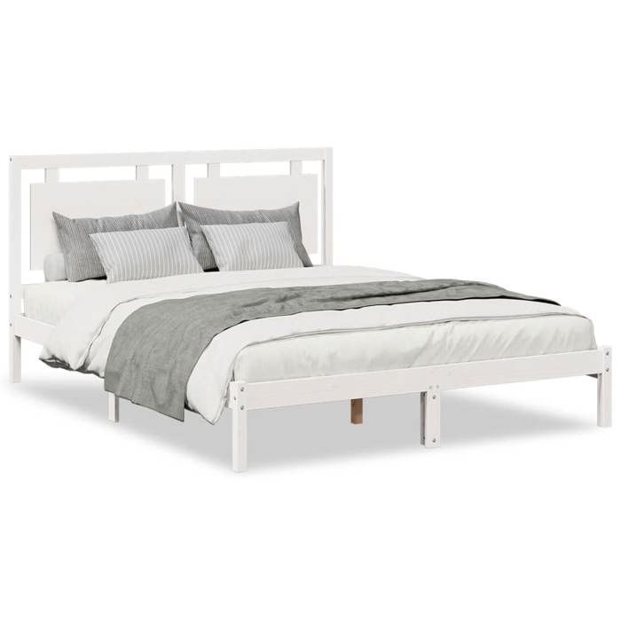Lit Double Contemporain | Cadre de lit extra long |sans matelas ...