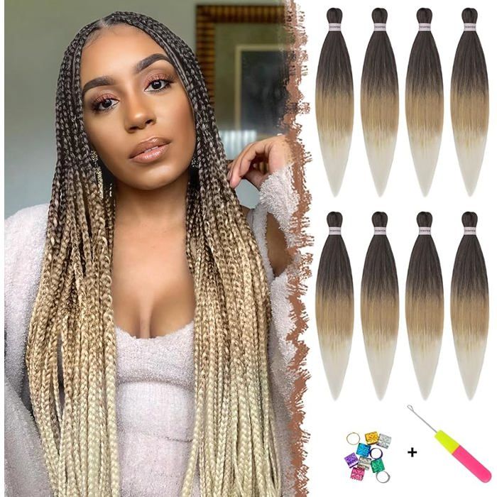 Meches pour Tresses Africaine Rajout Cheveux Tresses Pr tir Tressage ...