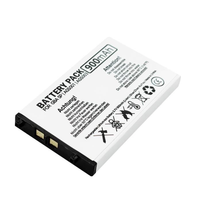 2 pièces-Batterie au lithium 3.7V Eddie Ion pour console de jeu AGS 003 ...