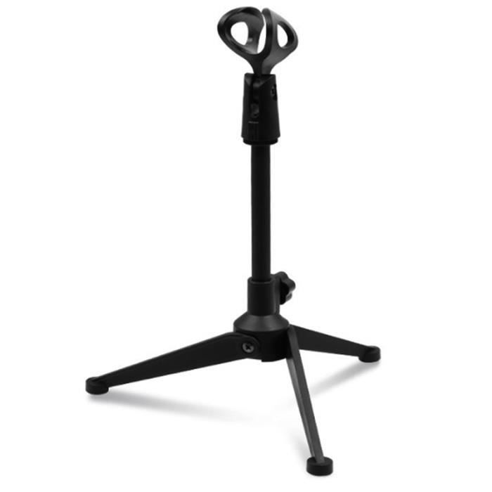 Noir-Trépied de bureau pour microphone, mini support de table portable ...