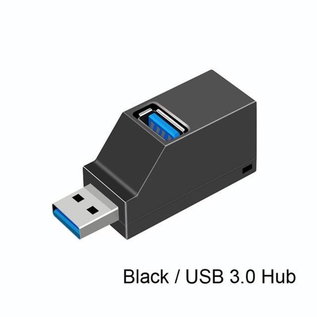 USB3.0 Noir - Mini Répartiteur Usb 3.0 À 3 Ports, Hub Haute Vitesse ...