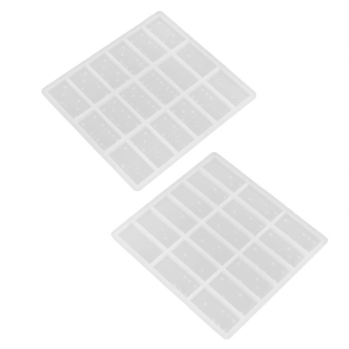 Moules En Résine époxy Moule En Silicone Domino Résine Moules Miroir Fait à La Main Diy Dominos