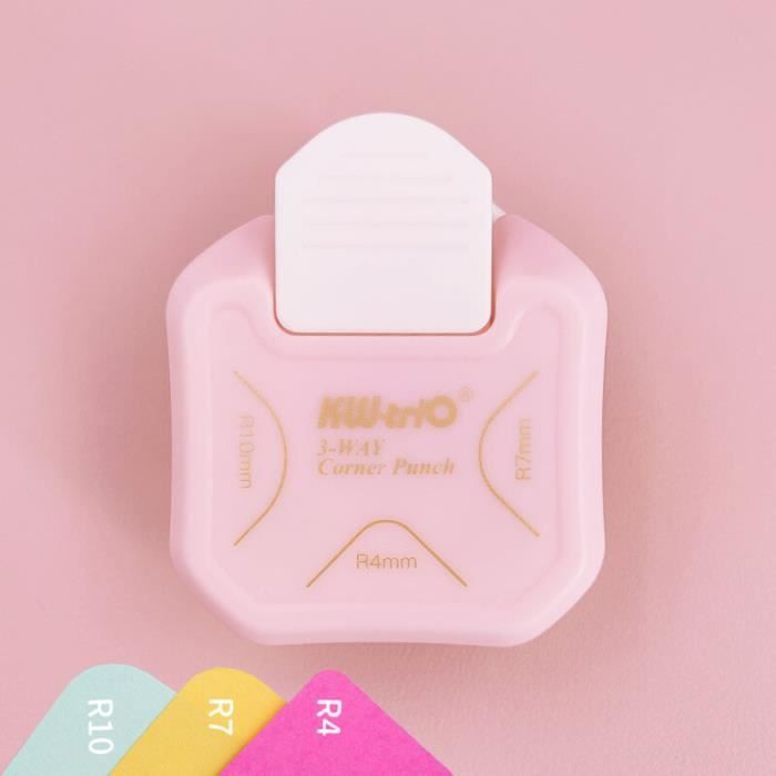 Perforatrice-poinçon - Pink - R4/R7/R10 mm - Mini arrondisseur d'angle ...
