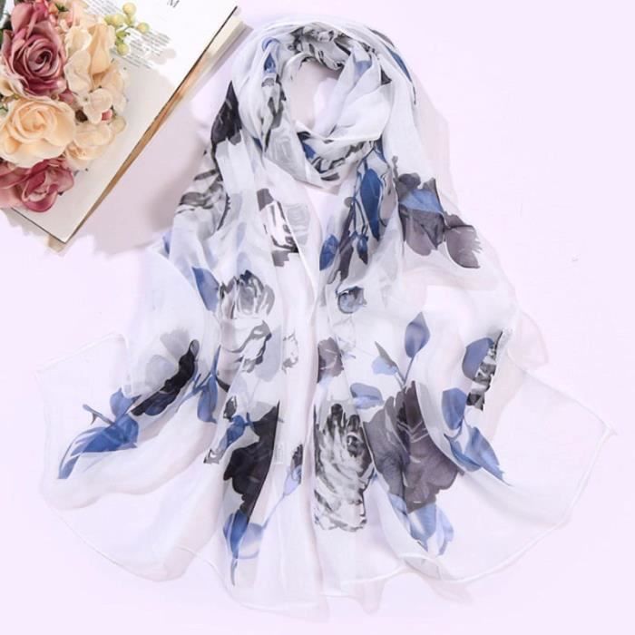 Foulard Femme Echarpe Écharpe Châle Homme Foulards Mode Soie Écharpe ...