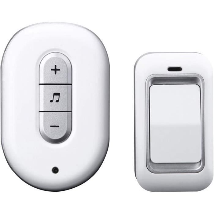 Sonnette De Porte sans Fil, Carillon De Porte Mural Étanche (Aucune ...