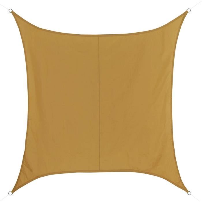 Voile D‘Ombrage Qua At 3M X 3M Terre Cuite - Polyester - Protection Des ...