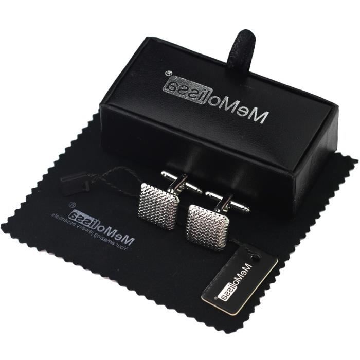 Coffret - Ensemble de boutons de manchettes pour hommes, de haute ...
