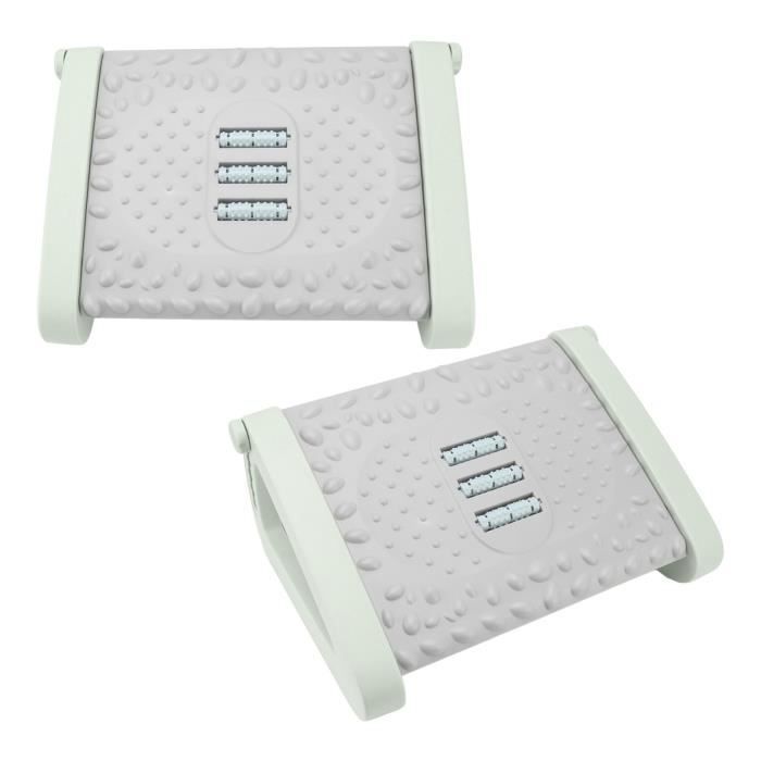 Repose-pieds de bureau FYDUN réglable en vert avec texture de massage ...