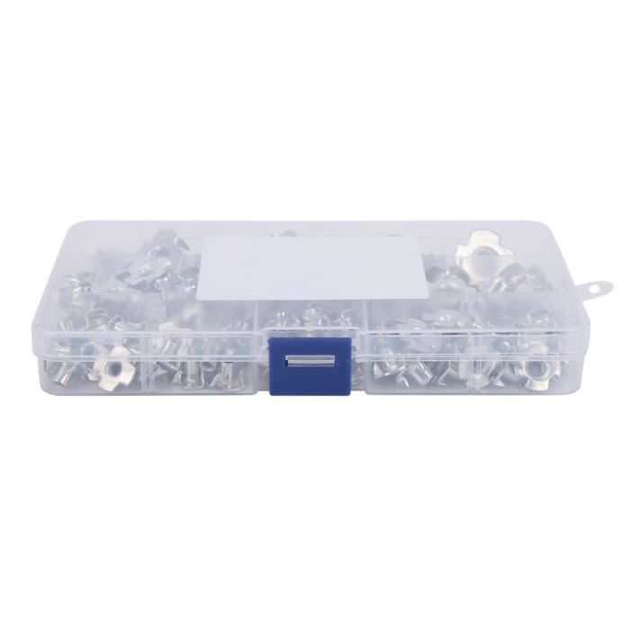 Écrou en T - GOTOTOP - Kit d'assortiment 110 pièces - Acier inoxydable - 6 tailles - Transport ...