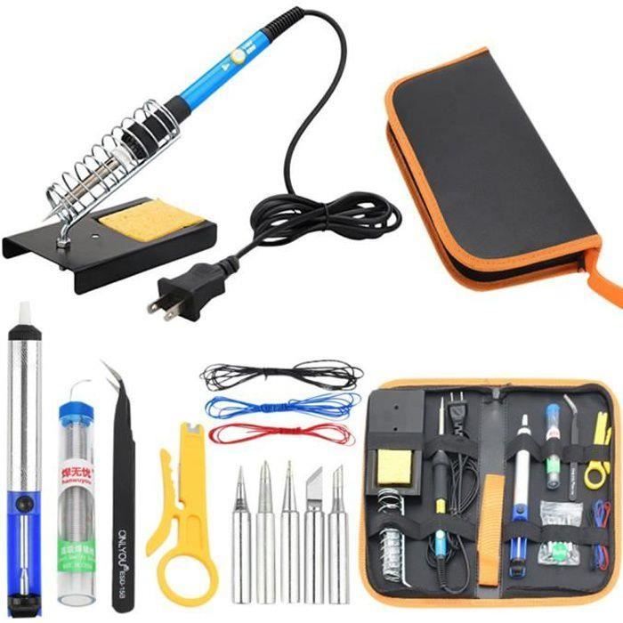 XINGKG-Fer à souder Kit électronique réglable Température de soudage Ensemble d'outils à souder ...